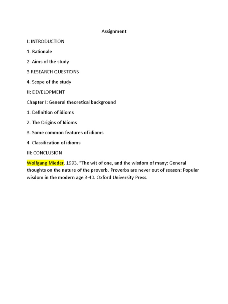 PH Assignment | PDF | Idiom | Metaphor