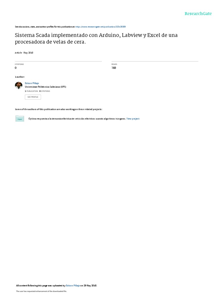 SCADA System with Arduino & LabVIEW | PDF