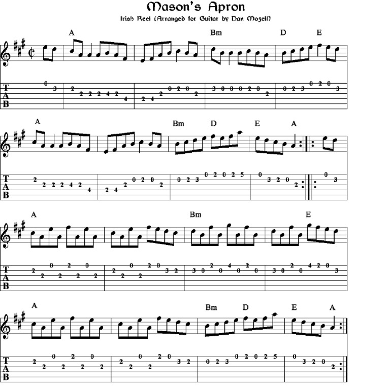 Mason Apron (Traditional Irish Reel) | PDF