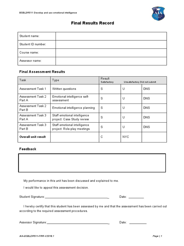 BSBLDR511 Student Assessments | PDF | Educational Assessment | Question