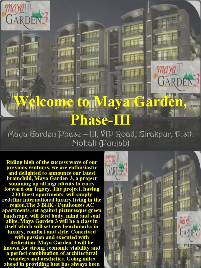 Maya Garden, Phase-III | PDF | Apartment | Buildings And Structures