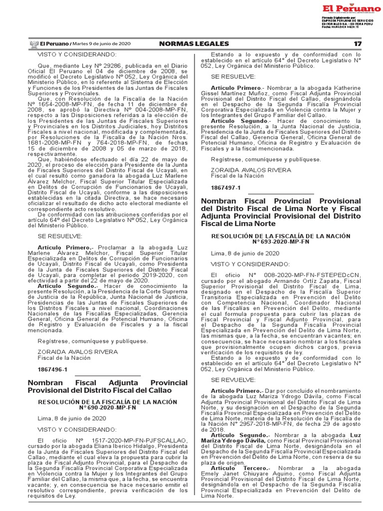 17 Normas Legales | PDF | Fiscal | Perú
