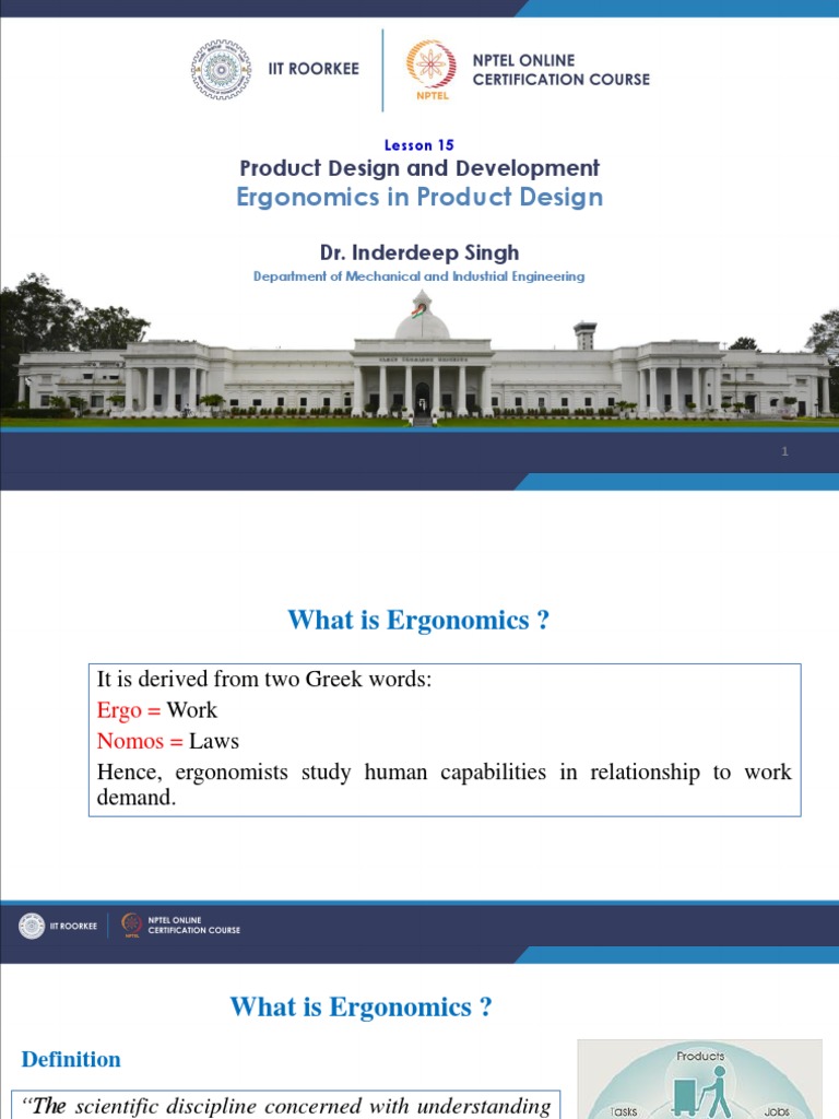 Ergonomics in Product Design | PDF | Human Factors And Ergonomics | Chair