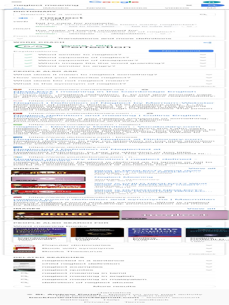 "Neglect Definition & Synonyms" | PDF | Dictionary | Lexicography