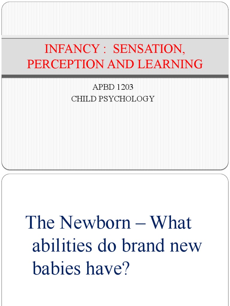 Apbd 1203 Topic 4 | PDF | Classical Conditioning | Perception