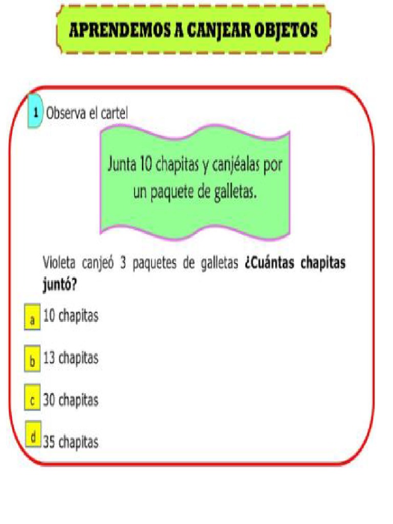 ¡Te Reto A Canjear Objetos! | PDF