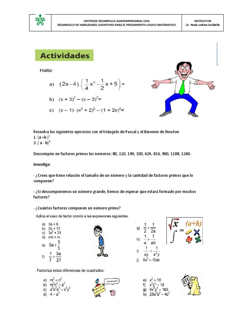 Ejercicios Algebra | PDF