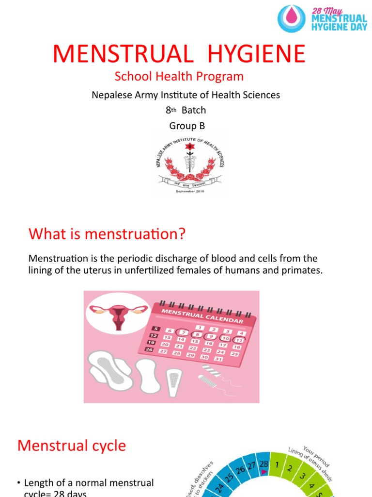 Menstrual Hygiene School Health Program Pdf