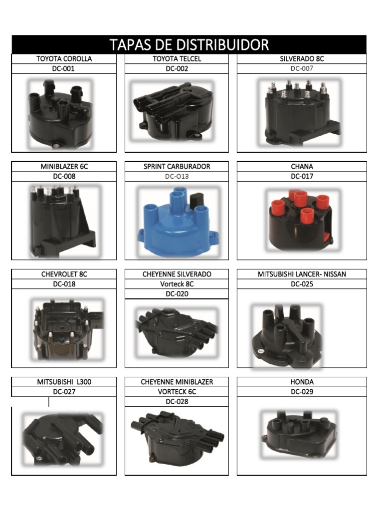 Catalogo Tapas de Distribuidor | PDF