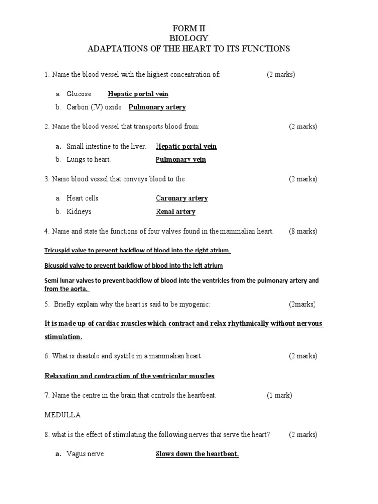 Adaptations of The Heart | PDF | Heart | Heart Valve