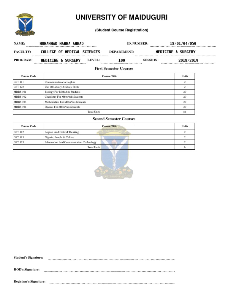 AHMAD MUHAMMAD HAMMA-courses | PDF