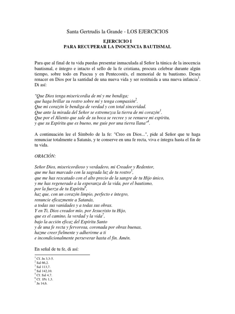 Ejercicios de Sta. Gertrudis | PDF | María, madre de Jesús | Amor