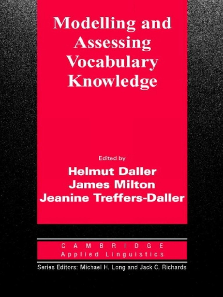 Modelling and Assessing Vocabulary Knowledge (BookFi) PDF | PDF