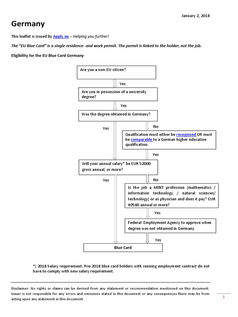 Requirements and Process for Obtaining a German EU Blue Card for Highly ...