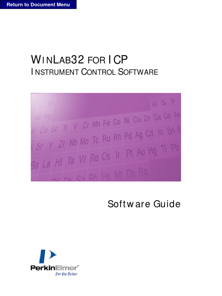 Perkin Elmer Icp Oes Winlab User Guide | PDF | Data Analysis | Library ...