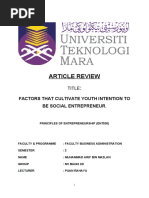 Article Review Sample | PDF | Abstract (Summary) | Science