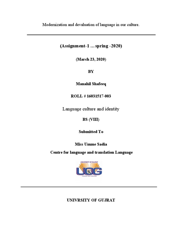 Language Culture and Identity | PDF | Identity (Social Science) | Gender