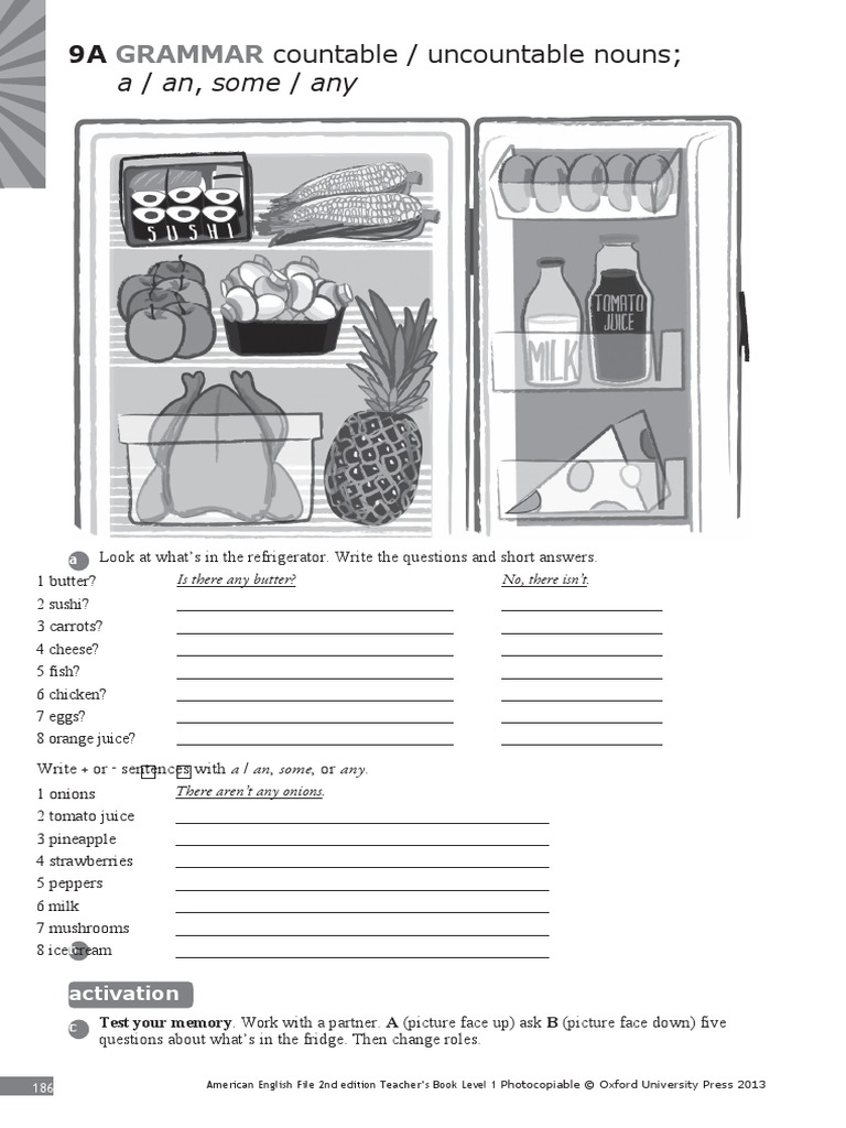 Grammar File9 | PDF | Food And Drink | Foods