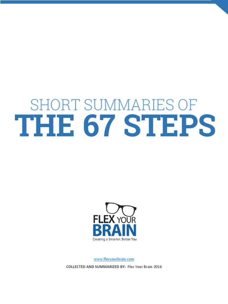 Short Summaries of The 67 Steps Flex Your Brain 67 Steps PDF Reference ...