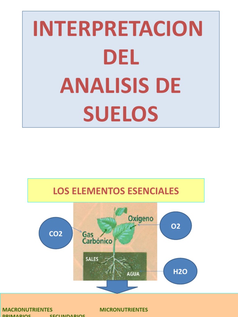 Interpretacion de Analisis de Suelos | PDF | Átomos | Agronomía