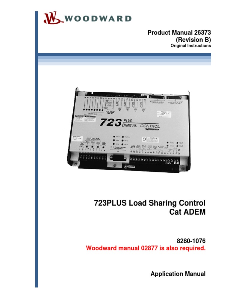 723PLUS Load Sharing Control Cat Adem: Product Manual 26373 (Revision B ...