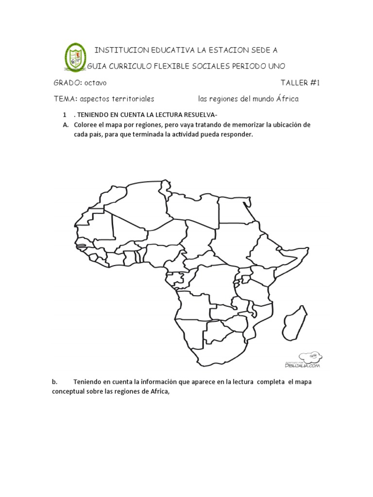 Taller Sobre Africa Grado Octavo | PDF
