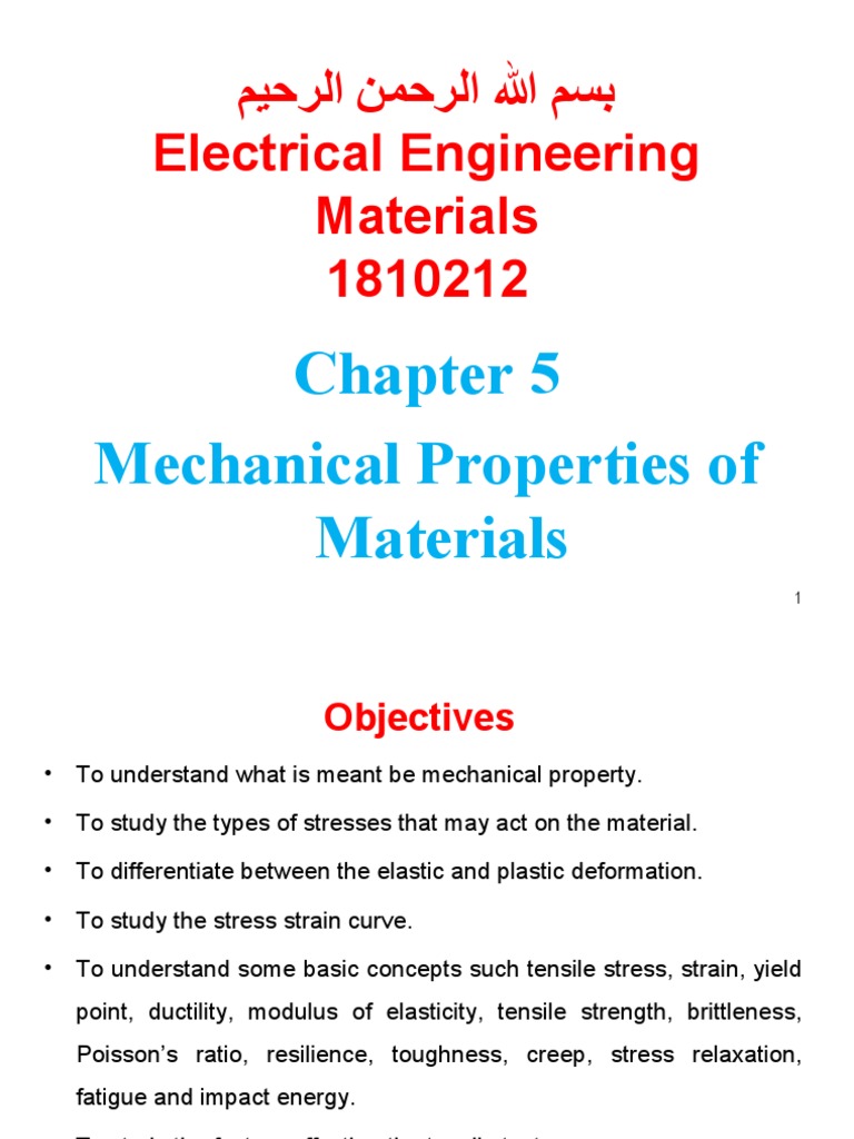 Mechanical Properties of Materials | PDF | Fracture | Deformation ...