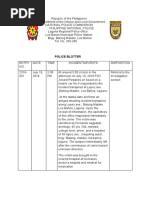 Extract Copy From Police Blotter | PDF