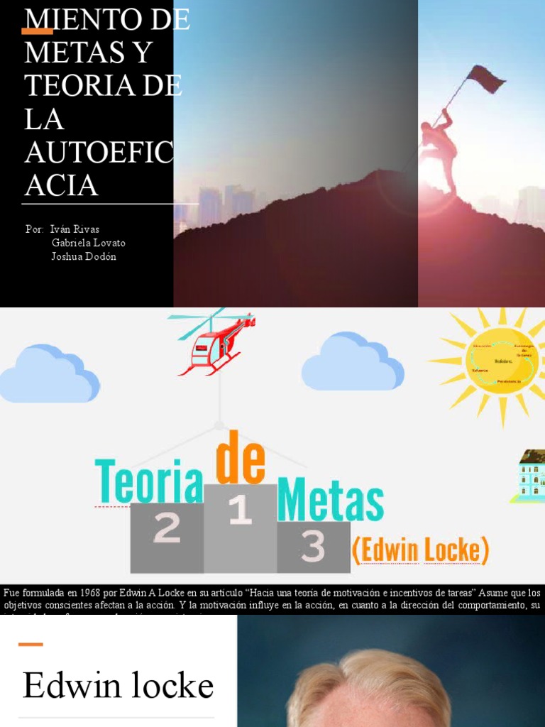 Teoría de la fijación de metas y autoeficacia: fundamentos, pensadores ...