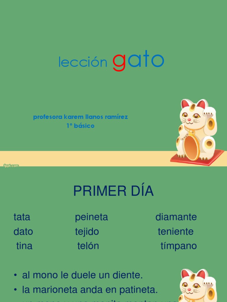 Leccion Gato | PDF | Hogar, jardinería y bricolaje