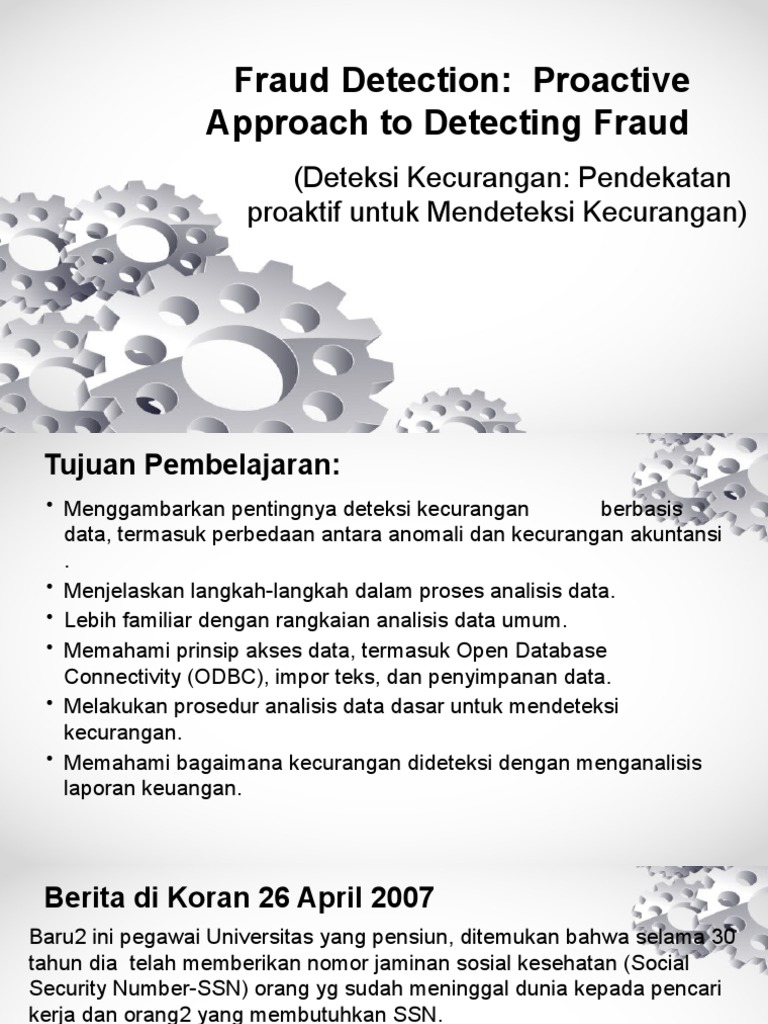 DETEKSI KECURANGAN BERBASIS DATA | PDF