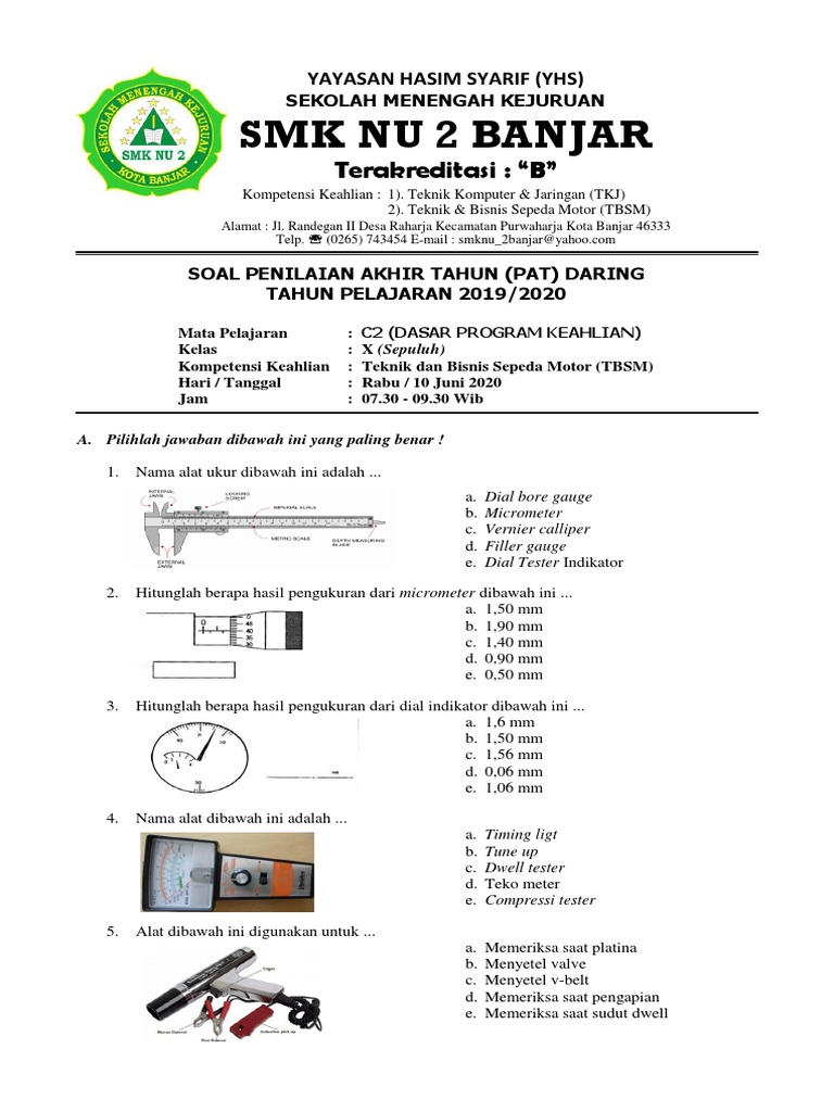 C2 (Dasar Program Keahlian) Kls X TBSM PDF | PDF