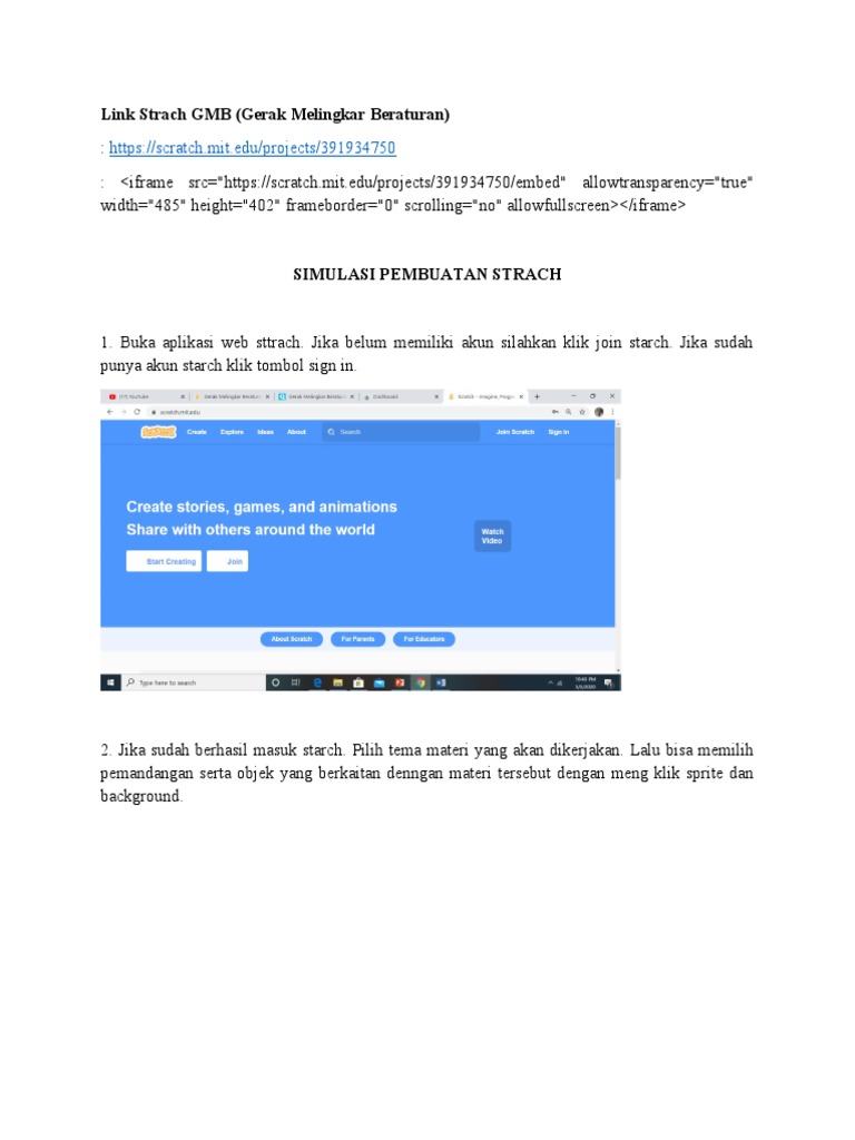 Tutorial Strach GMB | PDF