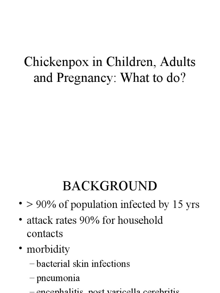 Chickenpox in Children, Adults and Pregnancy | PDF | Vaccines ...