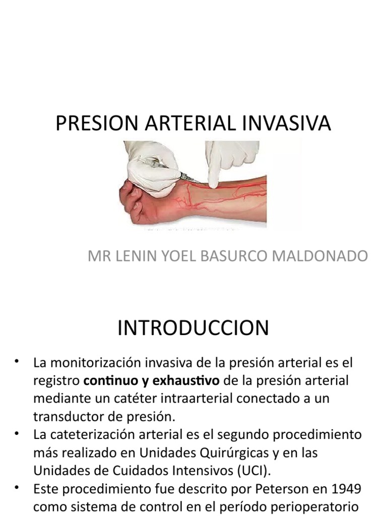 Linea Arterial | PDF | Presión sanguínea | Artería