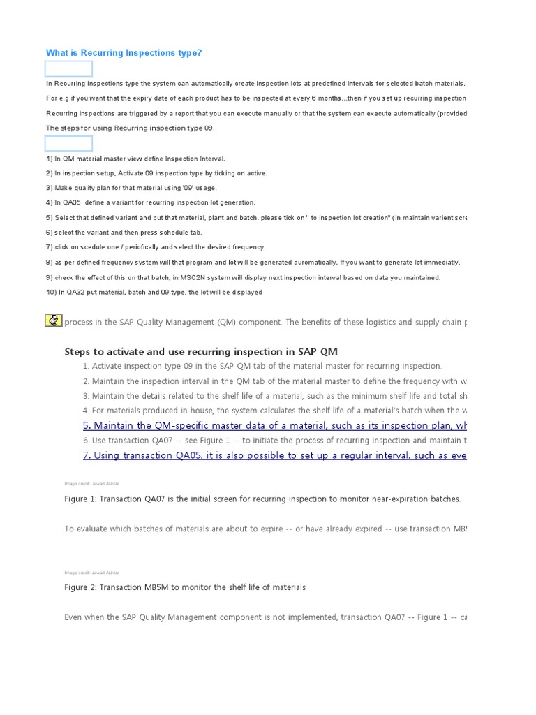 What Is Recurring Inspections Type?: Steps To Activate and Use ...