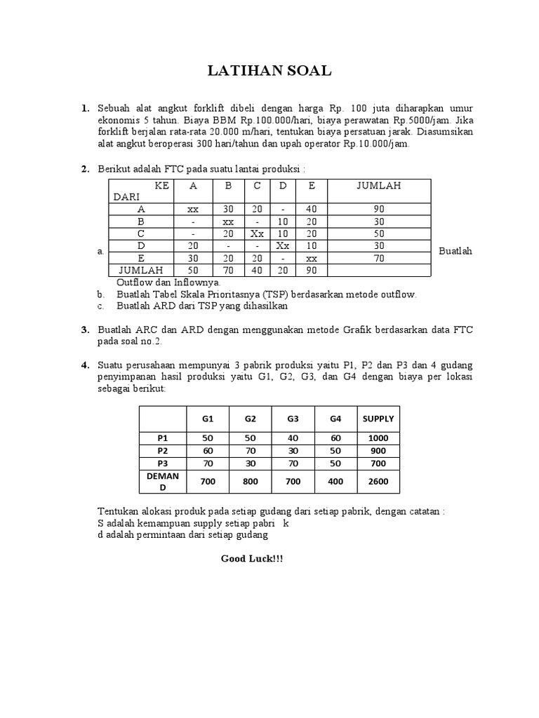 Latihan Soal Uas | PDF