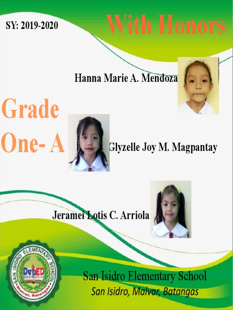 Grade One-A-With-Honors | PDF