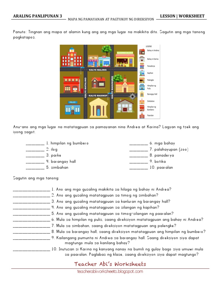 AP 3 - Mapa at Direksiyon PDF | PDF