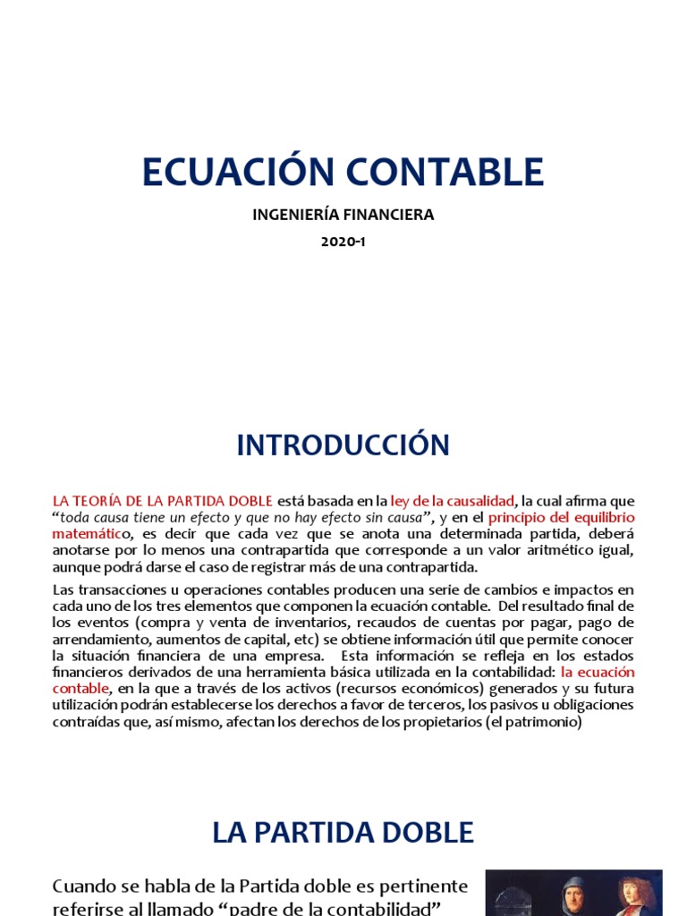 Ecuación Contable | PDF | Contabilidad | Beneficio (economía)