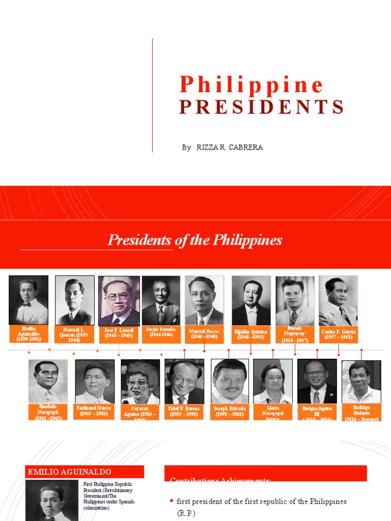 Philippine Presidents | PDF | President Of The Philippines | World Politics
