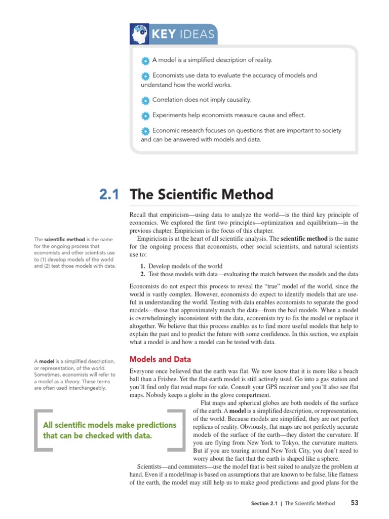 The Scientific Method: Key Ideas | PDF | Scientific Method | Economics