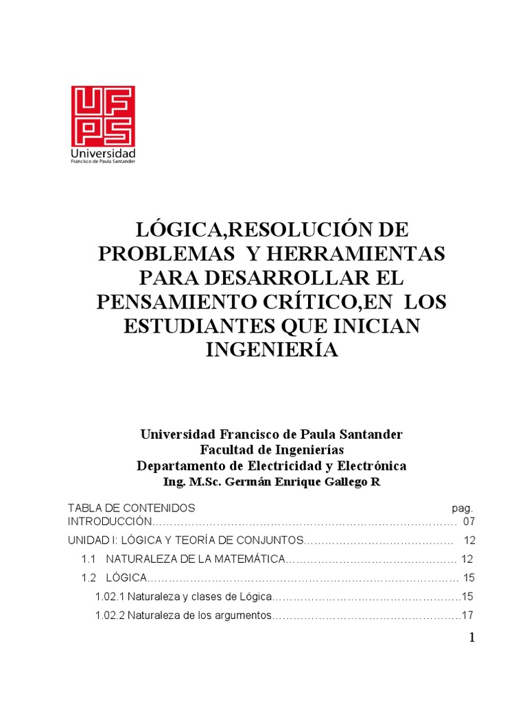 Desarrollo de habilidades de pensamiento lógico, resolución de ...