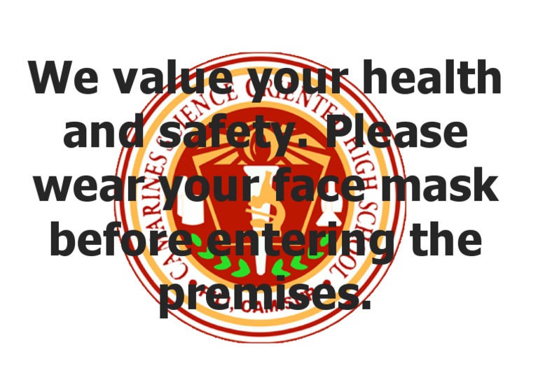 Mask Requirement for Entry | PDF