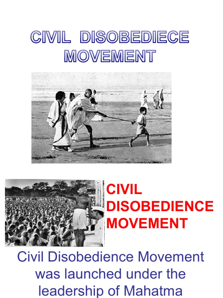 Civil Disobedience Movement in India | PDF
