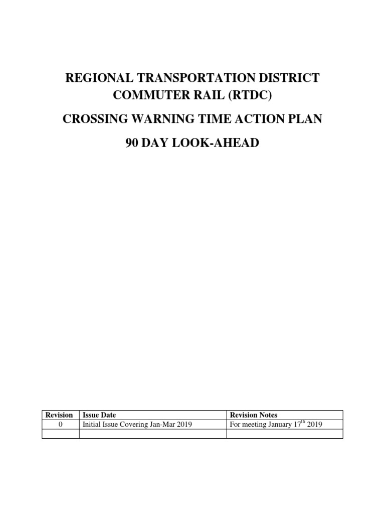 Regional Transportation District Commuter Rail (RTDC) Crossing Warning ...