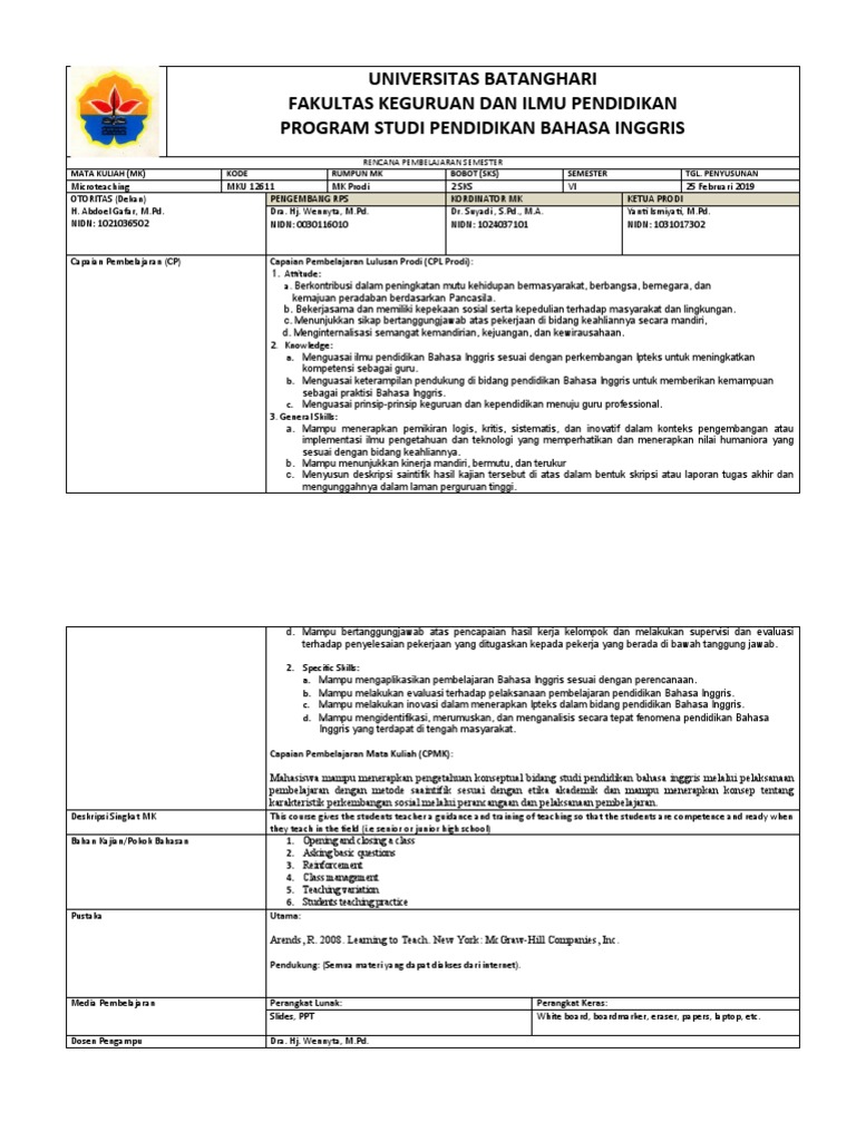 RPS Microteaching | PDF