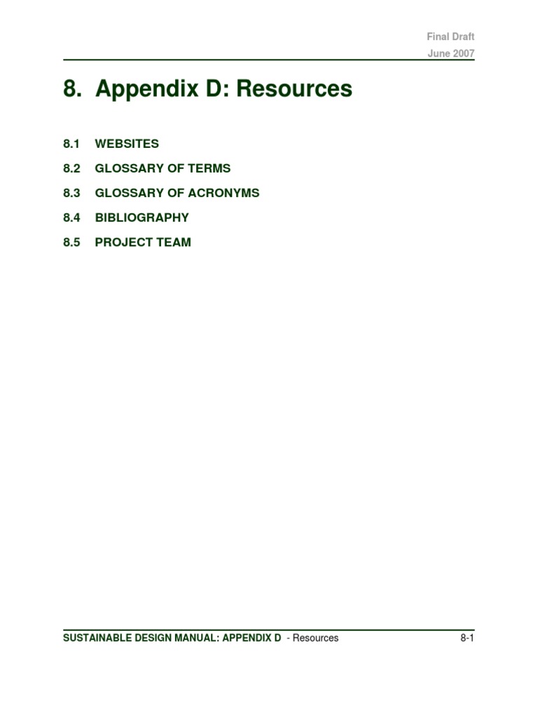 Appendix D Resources | PDF | Green Building | Hvac