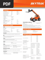 JLG 4069LE Ficha Tecnica | PDF | Bienes manufacturados | Vehículos