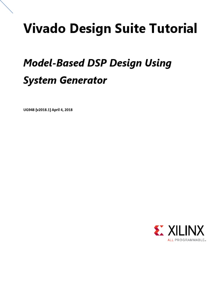 Ug948 Vivado Sysgen Tutorial | PDF | Hardware Description Language | Field Programmable Gate Array